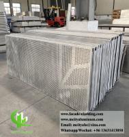China Powder Coated 3mm Perforated Aluminum Facade Panel with Customizable RAL Colors for Building Cladding for sale