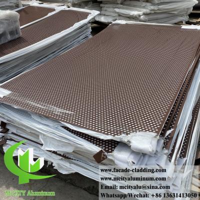 China Powder Coated Perforated Metal Panel with Custom RAL Colors and 1000x2000mm Size for Garden Fence for sale