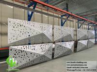 China Powder Coated 3D Aluminum Cladding with Customizable RAL Colors and Perforated Design for Metal Facade System for sale