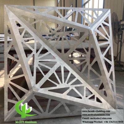China Custom CNC Cut 3D Aluminum Cladding Panel with Powder Coated RAL Color Options for Architectural Wall Cladding for sale