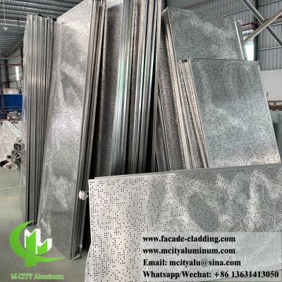 China Solid Aluminum Wall Cladding with PVDF Paint and Custom Perforation Patterns in 3mm Thickness for sale