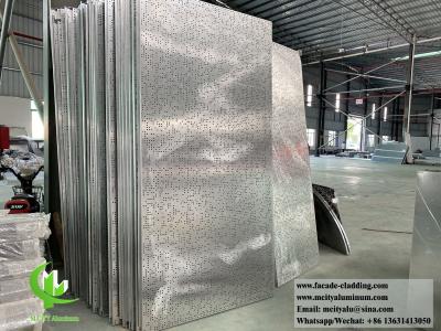 China Powder Coated Perforated Aluminum Panel for Facade Cladding with Customizable RAL Colors and 3mm Thickness for sale