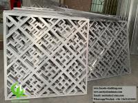 China Chinese Style Traditional Design Laser Cut Aluminum Panel with Powder Coated Surface in 1000x2000mm Size for Facade Cladding for sale