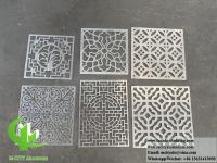China Powder Coated Hollow Design Laser Cut Aluminum Panel 1000x2000mm for Decorative Metal Screen and Facade Cladding for sale