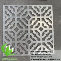 China 3mm Thickness Powder Coated Aluminum Decorative Panel with Customizable Laser Cut Metal Screen Design for sale