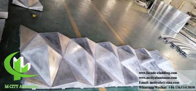 China Customized Design 3D Aluminum Cladding Panel with Powder Coated Finish and 1220x1220mm Max Size for sale
