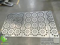 China Powder Coated Perforated Aluminum Panel with Customizable RAL Colors and CNC Laser Cutting for Facade Cladding for sale