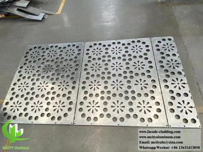 China Powder Coated Perforated Aluminum Panel with Customizable RAL Colors and CNC Laser Cutting for Facade Cladding for sale