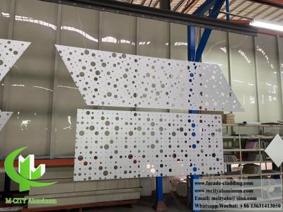 China Powder Coated Perforated Aluminum Panel with Customizable RAL Colors and CNC Laser Cutting for Facade Cladding for sale