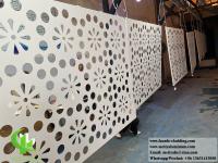 China Custom CNC Laser Cutting Perforated Aluminum Facade with Powder Coated Surface and 1600x4000mm Max Size for sale