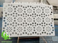 China 3mm Thickness Powder Coated Anti Rust Aluminum Cladding Panel for Perforated Aluminum Facade for sale