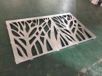 China Tree Pattern Laser Cut Aluminum Panel Powder Coated Decorative Metal Screen 1000x2000mm for Facade Cladding for sale