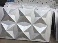 China 3mm thickness powder coated solid aluminum wall cladding with customizable designs for exterior facade for sale