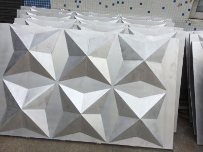 China 3mm thickness powder coated solid aluminum wall cladding with customizable designs for exterior facade for sale
