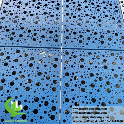 China PVDF Coated Laser Cut Aluminum Panel 3mm Thickness for Customizable Metal Facade Cladding for sale
