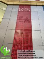 China PVDF Coated Perforated Aluminum Facade Panel with Customizable Patterns and 3mm Thickness for Building Cladding for sale