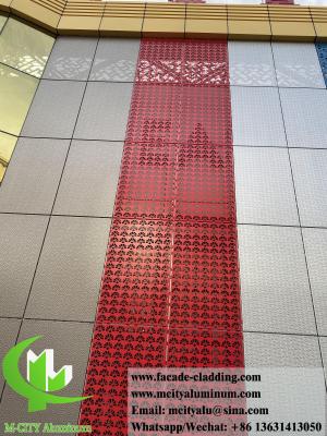 China PVDF Coated Perforated Aluminum Facade Panel with Customizable Patterns and 3mm Thickness for Building Cladding for sale