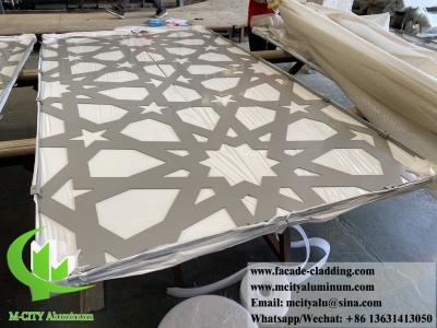 China Powder Coated Perforated Aluminum Facade Panel with Customizable RAL Colors and CNC Laser Cutting for sale