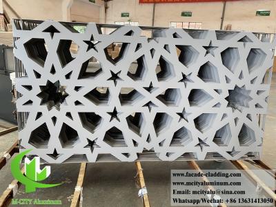 China Powder Coated Perforated Aluminum Facade Panel with Custom Patterns and 3mm Thickness for Wall Cladding for sale