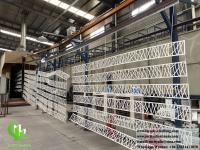 China Powder Coated Perforated Aluminum Facade Panel with Laser Cut Design in Customizable RAL Colors and 3mm Thickness for sale