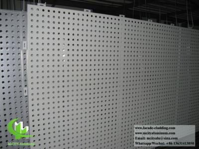 China Powder Coated Perforated Aluminum Facade Panel with Laser Cut Design and Customizable Size for Building Cladding for sale