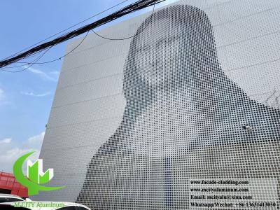 China Perforated Aluminum Facade Panel with PVDF Coating 3mm Thickness and 15 Years Warranty for sale