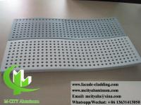 China Powder Coated Perforated Aluminum Facade Panel with Customizable Patterns and 3mm Thickness for Exterior Wall Cladding for sale