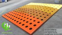 China PVDF Coated Perforated Aluminum Facade Panel with Customizable RAL Colors and CNC Turret Punching for sale