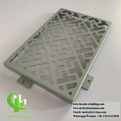 China PVDF Coated 3mm Perforated Aluminum Facade Panel with Customizable Design for Building Cladding for sale