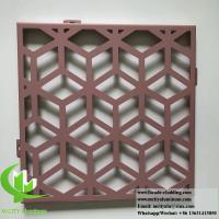 China Powder Coated Laser Cut Metal Screen with Customizable RAL Colors in 1000x2000mm Size for Facade Decoration for sale
