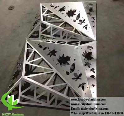 China 3D Aluminum Panel with Laser Cut Design and Powder Coated Finish in Customizable RAL Colors for Outdoor Wall Cladding for sale