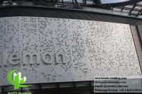 China PVDF Coated Perforated Aluminum Facade with Customizable Design and 3mm Thickness for sale
