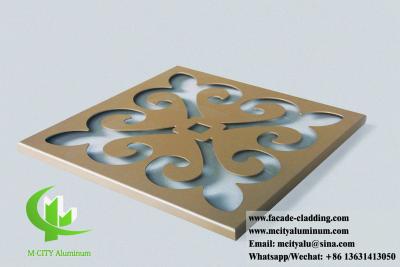 China Laser Cut Aluminum Panel with PVDF Coating 3mm Thickness for Custom Design Facade Cladding for sale