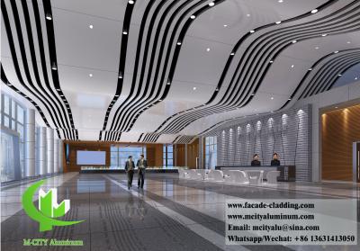 China 2mm Thickness Powder Coated Perforated Aluminum Ceiling for Lobby and Facade Decoration for sale