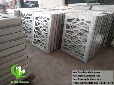 China Powder Coated Decorative Aluminum Screen with 3mm Thickness and Customizable Laser Cut Designs for sale