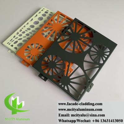 China Customizable Patterns Laser Cut Aluminum Panel with Powder Coated Surface and 3mm Thickness for Facade Cladding for sale