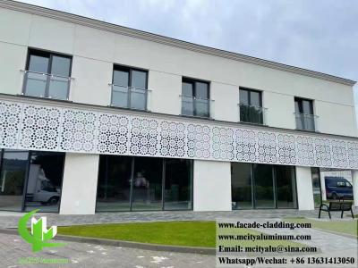 China Powder Coated Laser Cut Metal Screen Perforated Aluminum Facade Panel with Customizable RAL Colors and 3mm Thickness for Wall Cladding for sale
