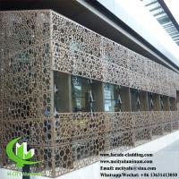 China Decorative Metal Screen Aluminum Panels Wall Cladding with 3mm Thickness Powder Coated Laser Cut Design for sale