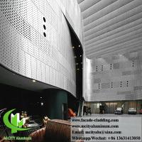 China Powder Coated Perforated Aluminum Facade Panel with Customizable Round Pattern for Wall Cladding in 1000x2000mm Size for sale