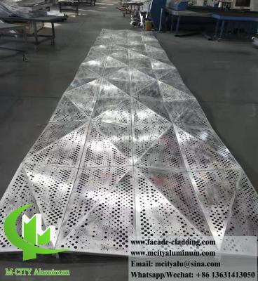 China 3D Aluminum Cladding with Powder Coated Finish and Customizable Patterns in 3mm Thickness for Exterior Walls for sale