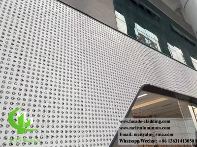 China Powder Coated Decorative Aluminum Screen Metal Facade Panels with Custom RAL Colors and 1600x4000mm Max Size for sale