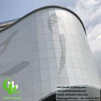 China Customized Size Powder Coated Aluminum Cladding Panel with Perforated Design for Building Facades for sale