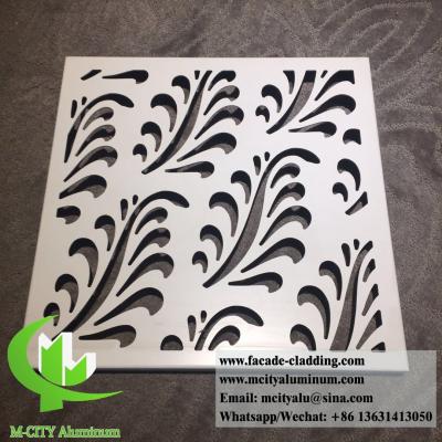 China Customizable RAL Colors Laser Cut Aluminum Panel with 3mm to 10mm Thickness and Powder Coated Surface for Decorative Metal Screen and Facade Cladding for sale
