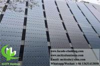 China Powder Coated Perforated Aluminum Facade Panel with Customizable RAL Colors and 3mm Thickness for Exterior Cladding for sale