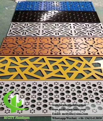 China Powder Coated Decorative Metal Screen with Custom RAL Colors and 3mm Thickness Laser Cut Aluminum Panel for Architectural Cladding for sale