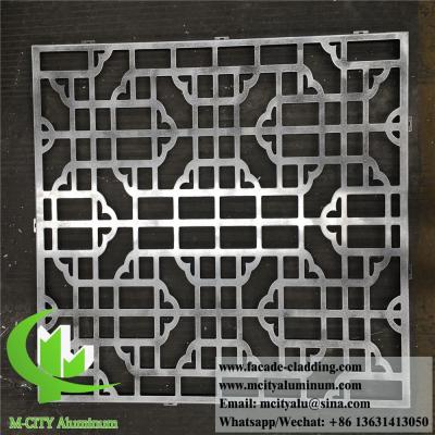 China Powder Coated Perforated Aluminum Facade Panel with Custom Patterns and 3mm Thickness for sale
