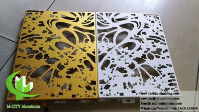 China Architectural Aluminum Decorative Screen with PVDF Coating Anti Rust and Customizable Designs for sale