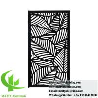 China Architectural Metal Screen with Laser Cut Pattern and Powder Coated Finish in Customizable Sizes for sale