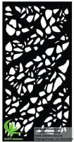 China Powder Coated Aluminum Privacy Panel with Laser Cut Patterns in Custom RAL Colors and 1000x2000mm Size for sale