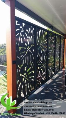China Customizable Size Laser Cut Design Powder Coated Aluminum Privacy Screen and Decorative Panel for sale